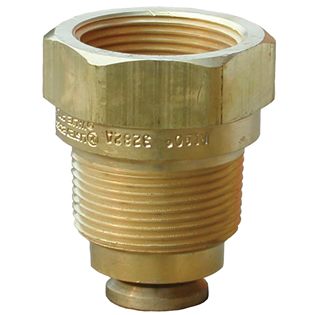 Rego Excess Flow Valves, Brass, REGO 3282C, 1 1/4"x 1 1/4"